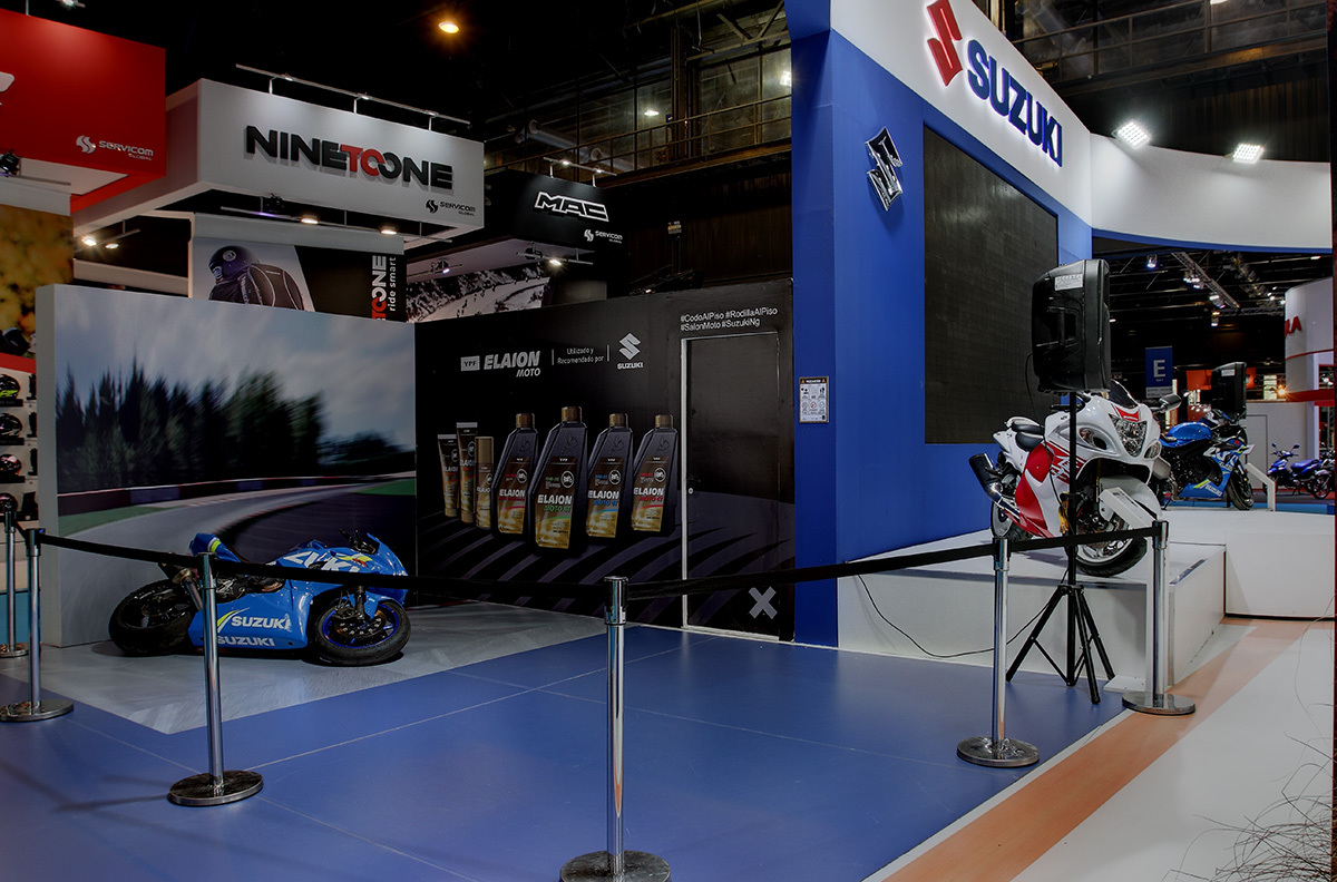 Diseño y Construcción Stand SUZUKI en SALON DE LA MOTOCICLETA 2018 ...